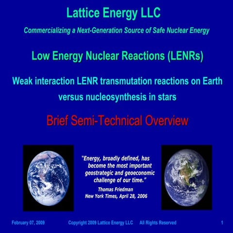 LENR Transmutations on Earth vs Nucleosynthesis in Stars | PDF ...