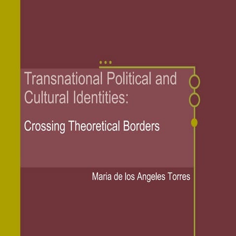 Transnational political identities | PPT
