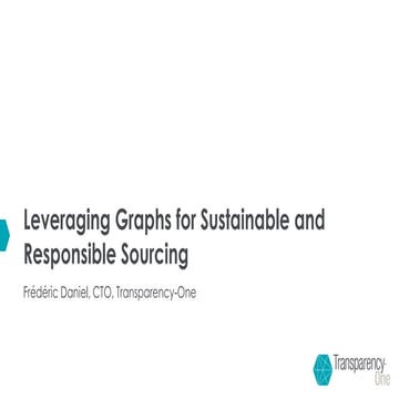 Leveraging Graphs for Sustainable and Responsible Sourcing | PDF