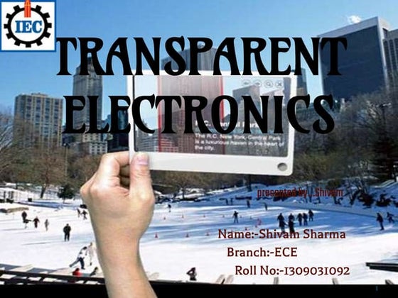 Transparent electronics | PPT