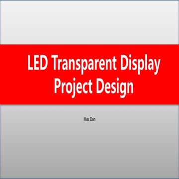 Transparent led display screen | PPT
