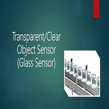 Transparent object sensor | PPTX