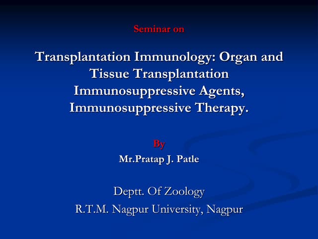 Principle of Organ Transplantation.pptx | Lung and Respiratory Health ...