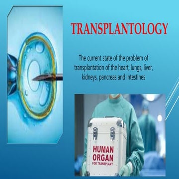 Transplantology 1 | PPT