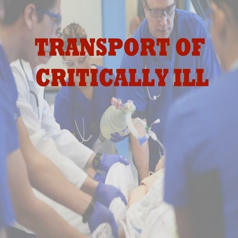 Transport critically ill | PPT