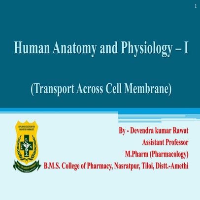 Transport across cell membrane | PPTX