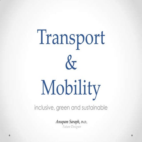 Transport and mobility | PPTX
