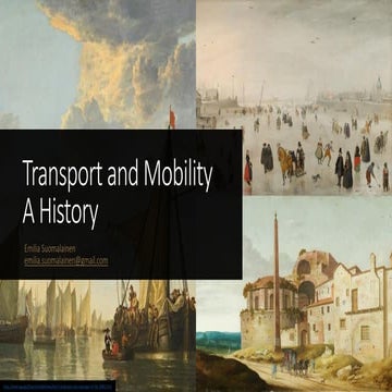 Transport and Mobility - A History | PDF