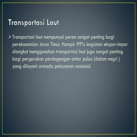 Transportasi Laut | PPTX