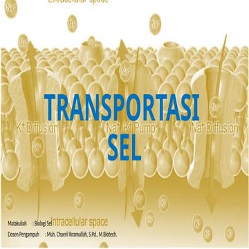 MATERI BIOLOGI SEL - TRANSPORTASI SEL.pptx