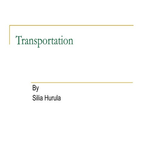 Transportation | PPT