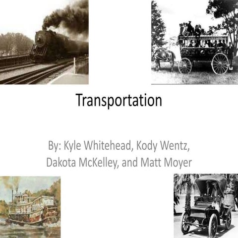 Transportation 1800's | PPT