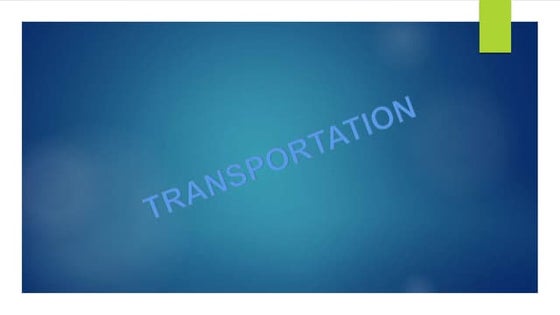 Transport | PPT