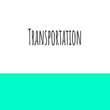 Transportation English Vocabulary and Examples | PDF