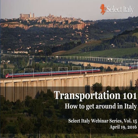 Transportation 101: Getting Around in Italy | PPTX