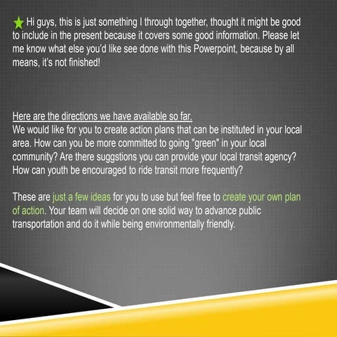 Transportation action plan | PPTX