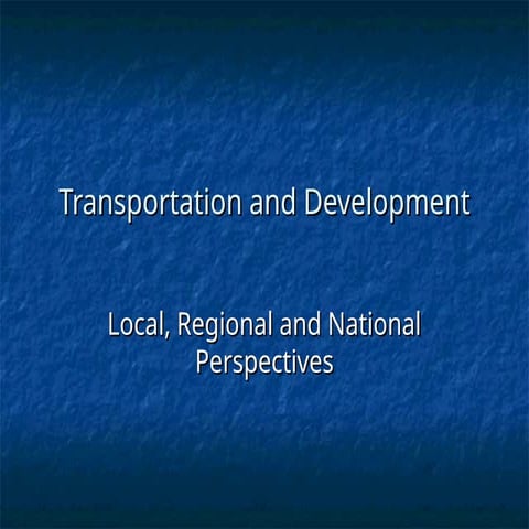 Transportation Economics (transport demand and supply) | PDF