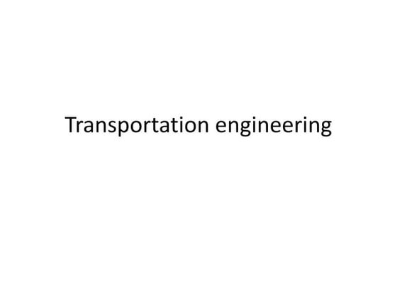 Introduction To Transportation Engineeringpdf