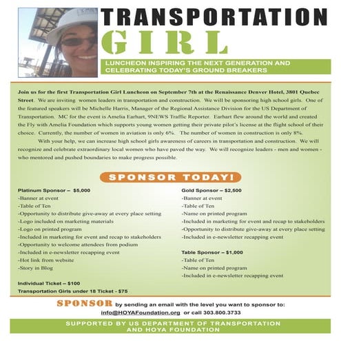 Transportation girl flyer 6.5.17