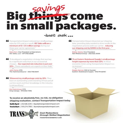 Big Savings in Small Packages | PDF
