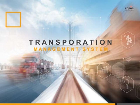 Transportation management system(tms). Ppt | PPTX | Logistics and ...
