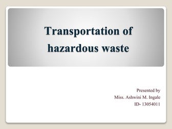 Transportation waste | PDF