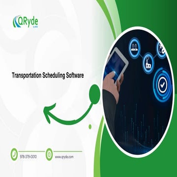 Transportation Scheduling Software Qryde | PDF