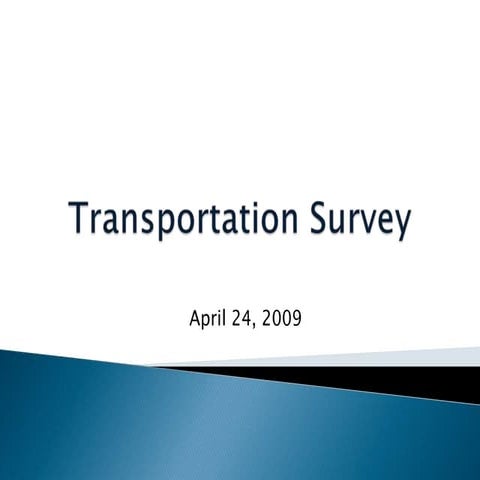 Transportation Survey | PPTX