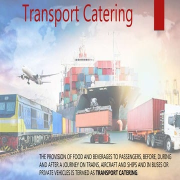 Transport catering | PPTX