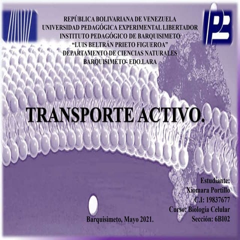 Tema IV- Transporte celular. Transporte activo pasivo difusión, ósmosis ...