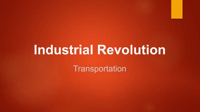 THE INDUSTRIAL REVOLUTION BEGINS | PPTX