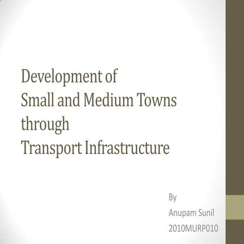Transport infrastructure | PPTX