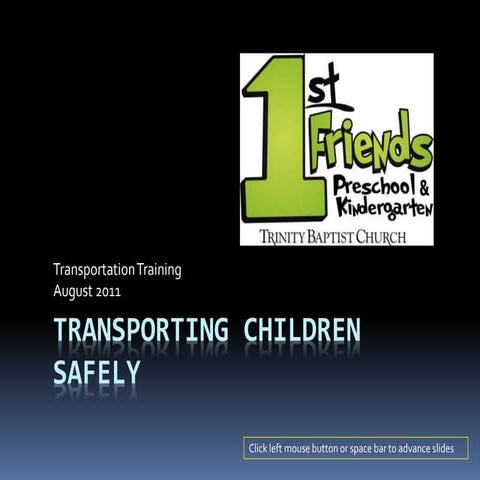 Transporting children safely 2018 | PPTX