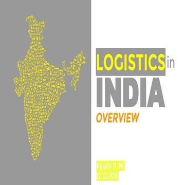 Logistics in India - Overview | PDF