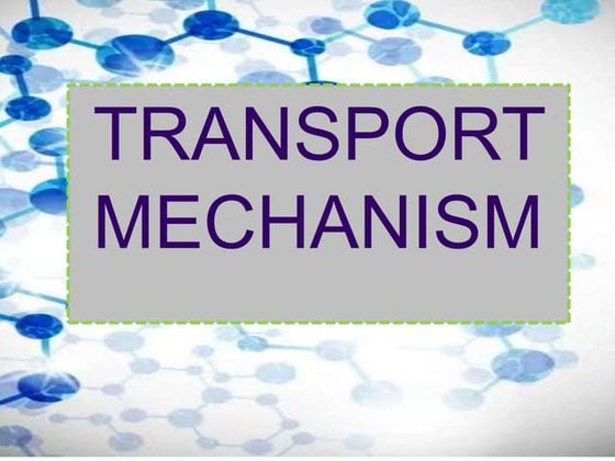 Transport mechanism | PPT | Chemistry | Science