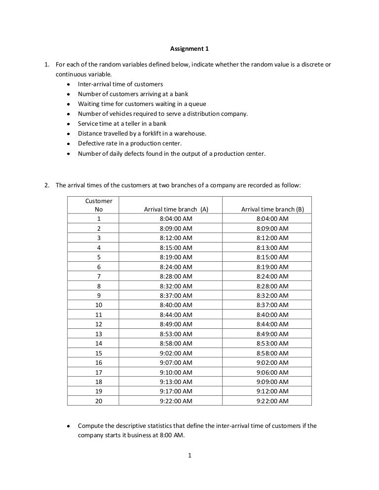 Transport modeling assignment 1