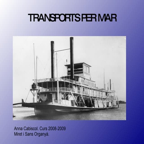 TRANSPORT PER MAR | PPT