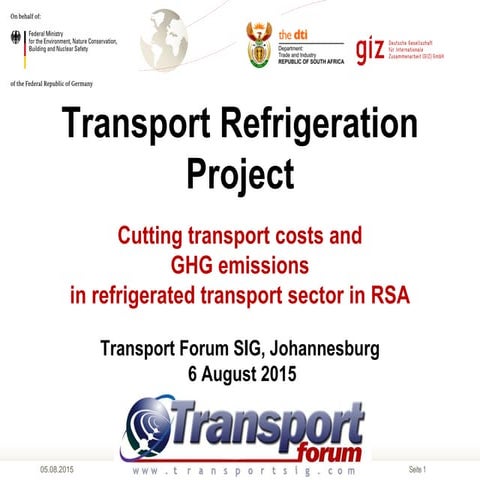Transport refrigeration project | PDF