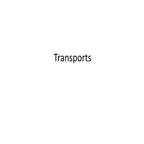 Transports | PPTX