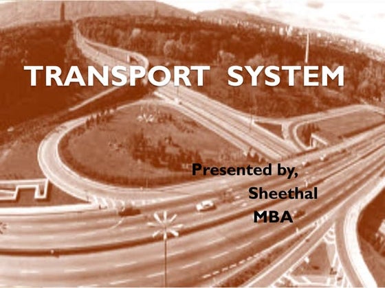 powerpoint on transportation | PPT