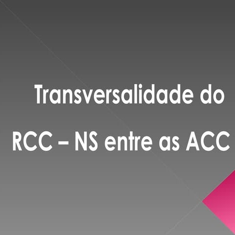 Transversalidade Acc | PPT | Science