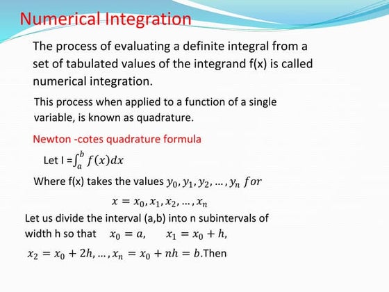 trapezoidal and simpson's 1/3 and 3/8 rule | PPTX | Physics | Science