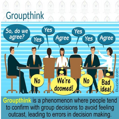 When groups make decisions, they can fall into several common traps that hinder effective ...