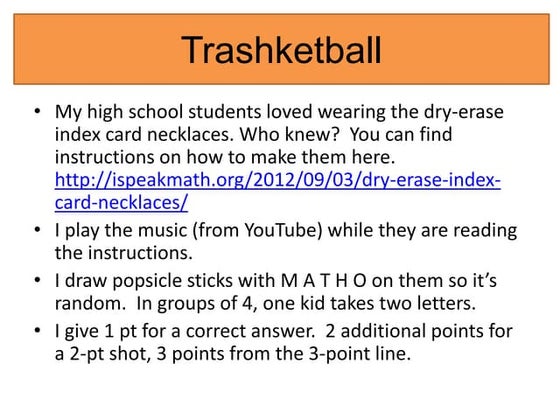 Trashketball | PPT