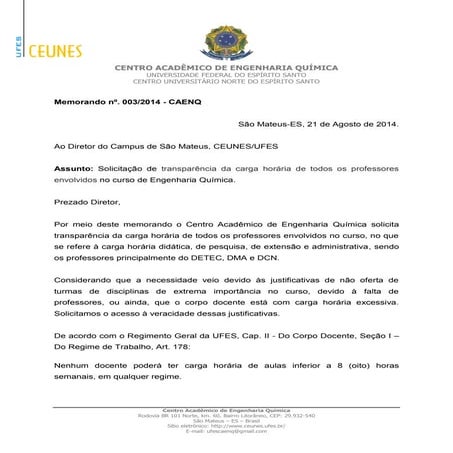 MEMORANDO 003/2014 - TRANSPARENCIAS | PDF