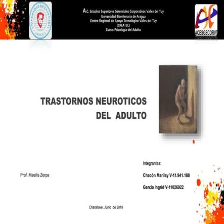 Trastornos neuroticos | PPTX