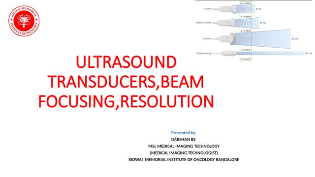 Ultrasound Transducer Types | PPTX