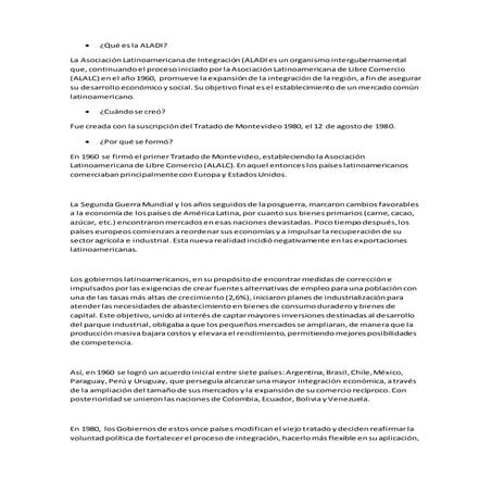 Tratado d aladi | DOCX