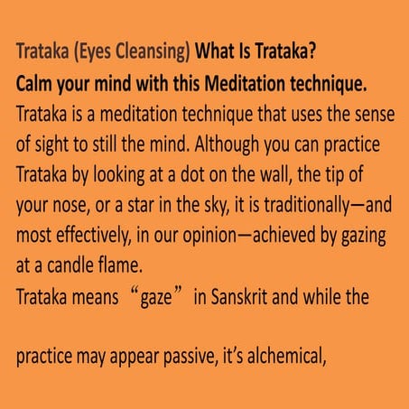 Trataka (Eyes Cleansing) - Calm your mind with this Meditation ...