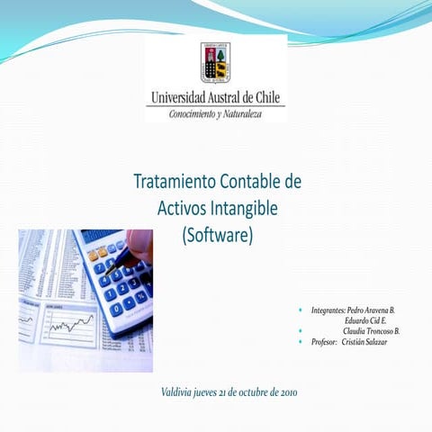 Tratamiento contable de software | PPTX